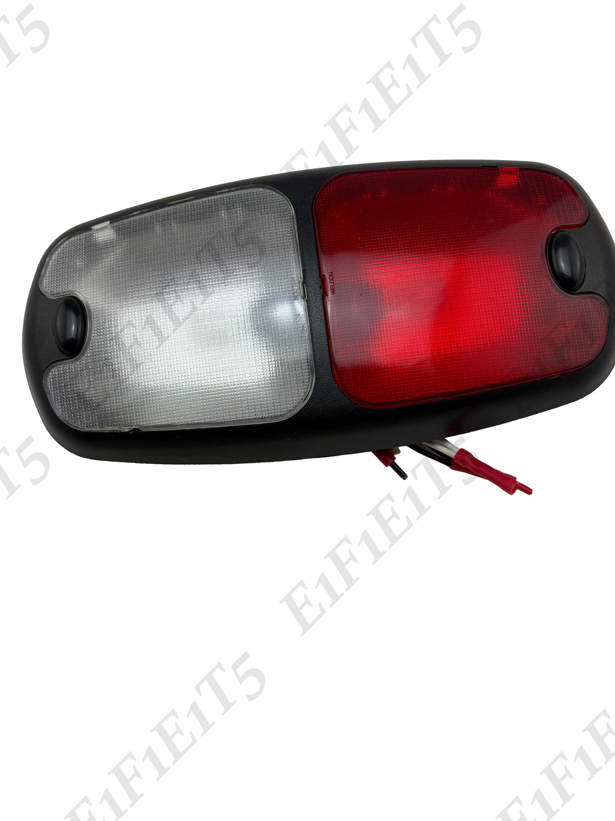 Dome Light w/ Push Buttons Red/Clear — Emergency Fire Equipment