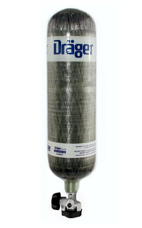 Draeger SCBA 4500PSI 45 Min. Cylinder Clear Coat Empty — Emergency Fire ...